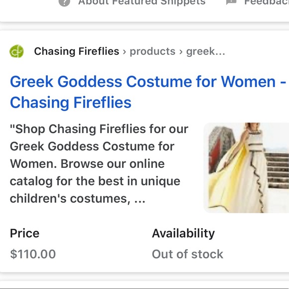 Wishcraft | Dresses | Chasing Fireflies Wishcraft Greek Goddess Costume ...